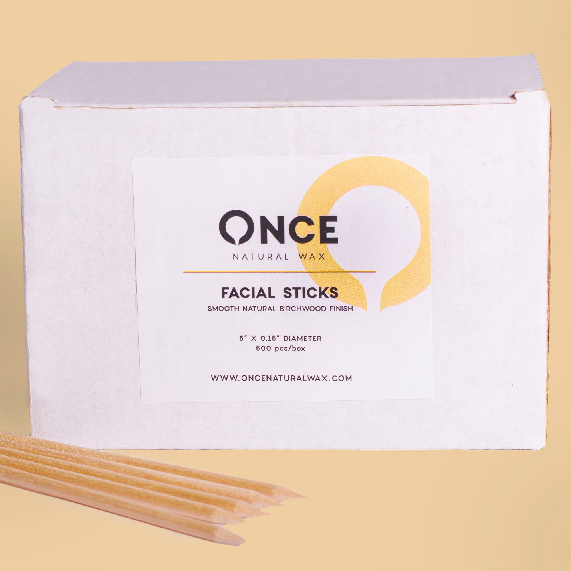 Facial Sticks - Box of 500 pcs – Once Natural Wax